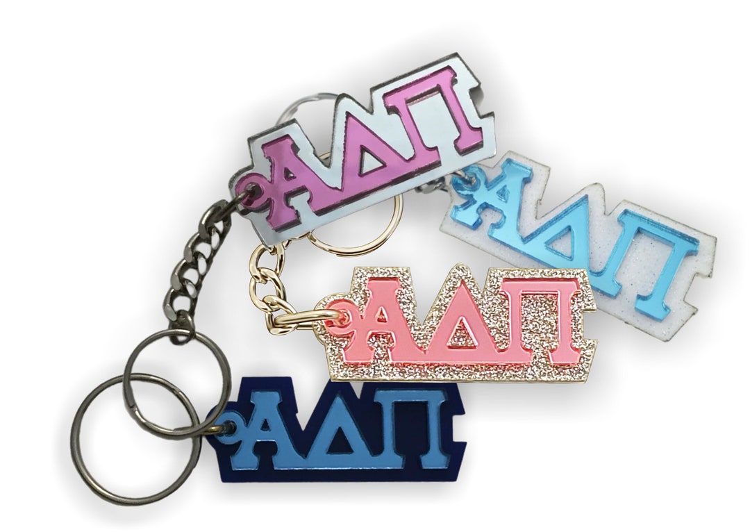 Alpha Delta Pi Keychain, Assorted, Acrylic-adp-03-key-mir - 1008-765DF2 ...