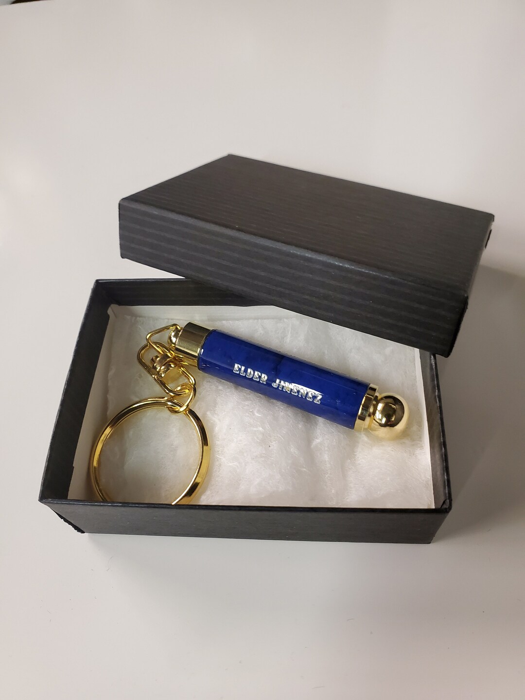 LDS Marble Blue Priesthood Oil Vial for Consecrated Oil With Engraving ...