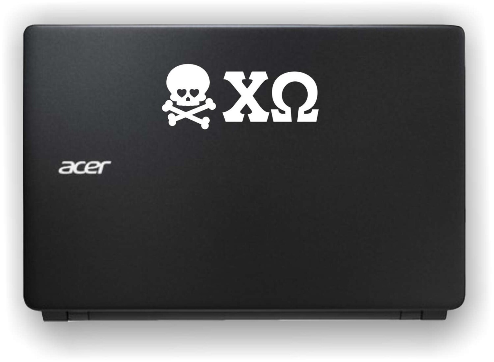 Chi Omega Skull and Crossbone Decal or Owl With Letter Decal - Etsy