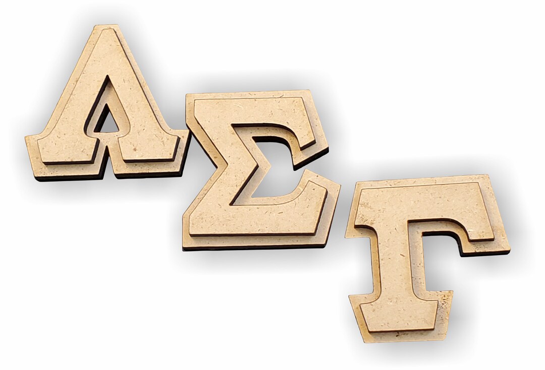 Lambda Sigma Gamma-mdf 2 Inch Letter Set-lsg-01-dblltrs-2 - Etsy