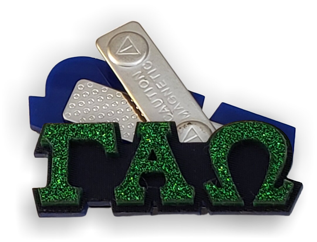 Gamma Alpha Omega-pin, Magnetic, Greek Letters - Etsy
