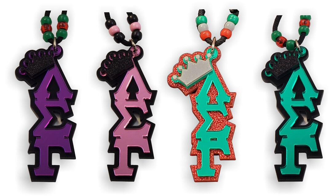 Lambda Sigma Gamma-tiki, 3 Layer With Crown, Acrylic-lsg-03-tiki-3lay - Etsy