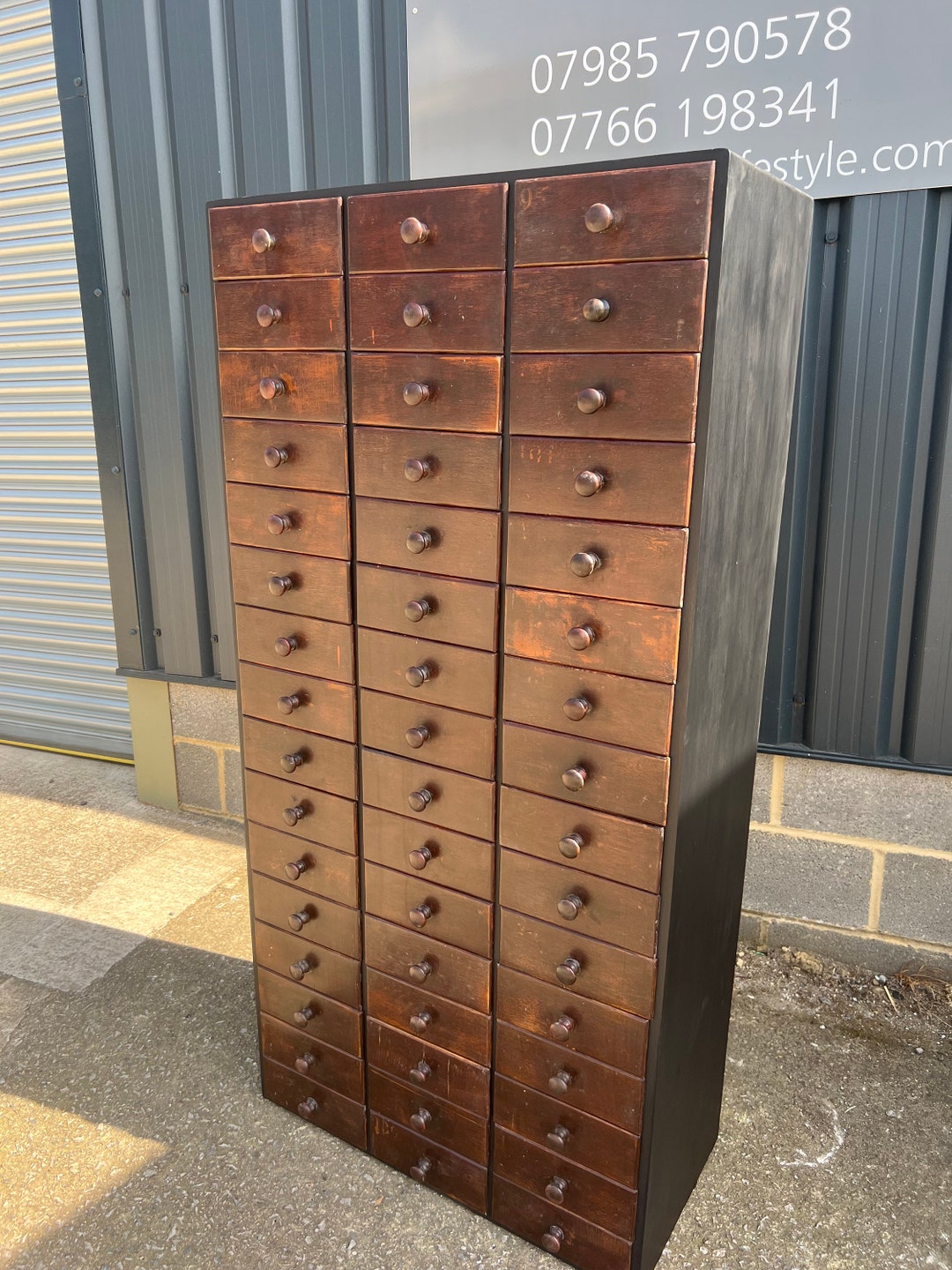 Vintage Bank of Drawers - Etsy