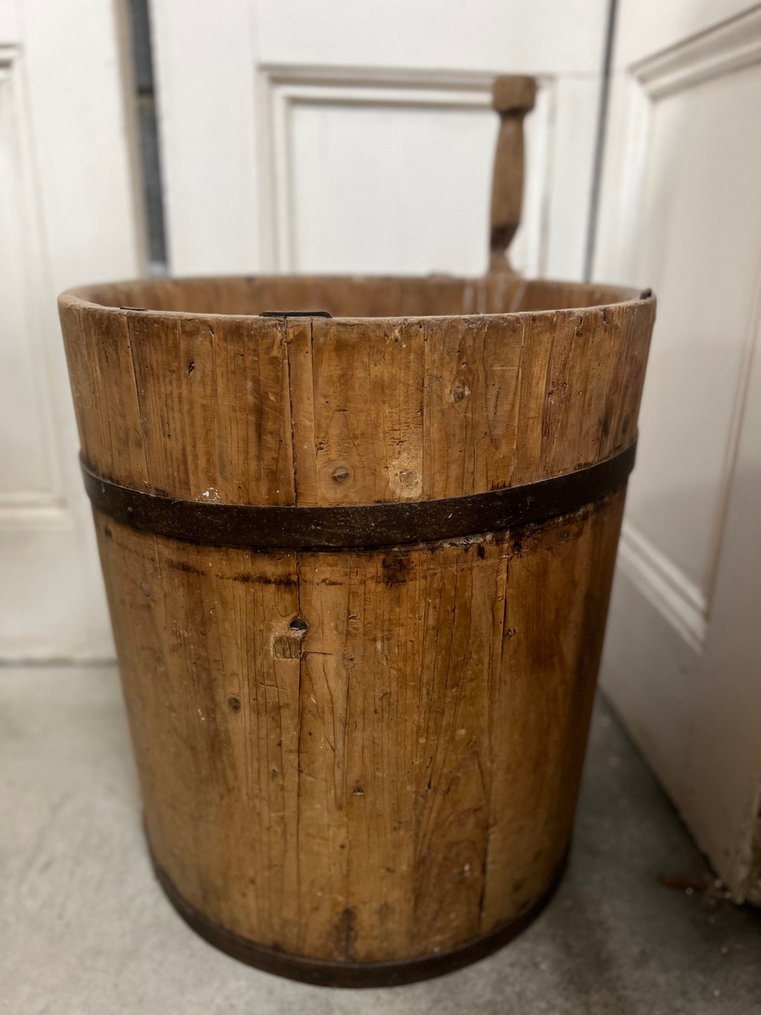 Antique Wooden Barrel, Storage, Log Storage - Etsy