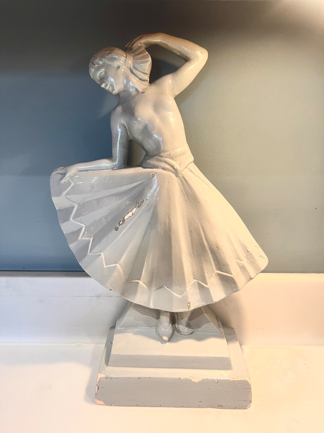 French Art Deco Statue - Etsy