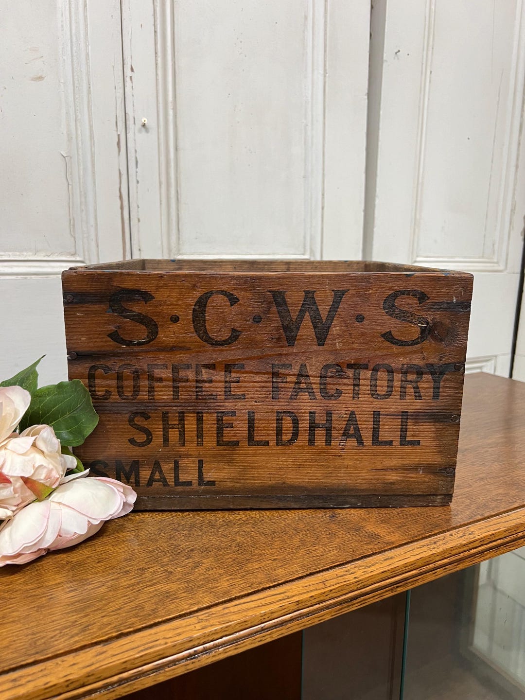 Vintage SCWS Coffee Factory Crate - Etsy