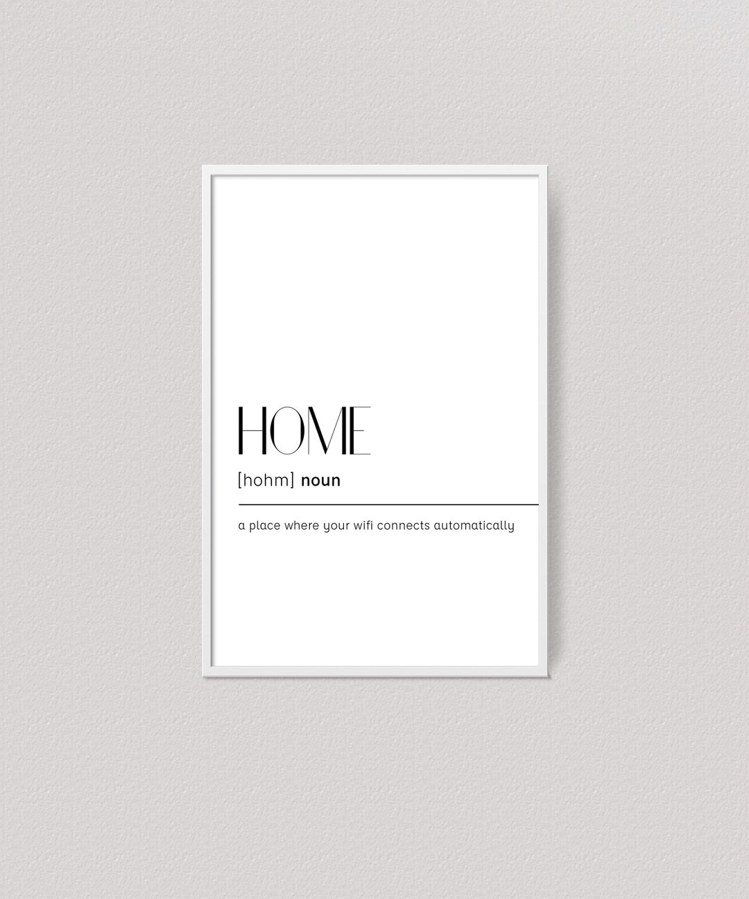 Home Definition Sign Print, Printable Funny Home Quote, Digital Home ...