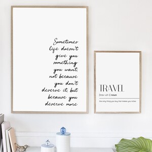 Motivational Life Quote Wall Art for Tumblr Room Decor, Livingroom ...