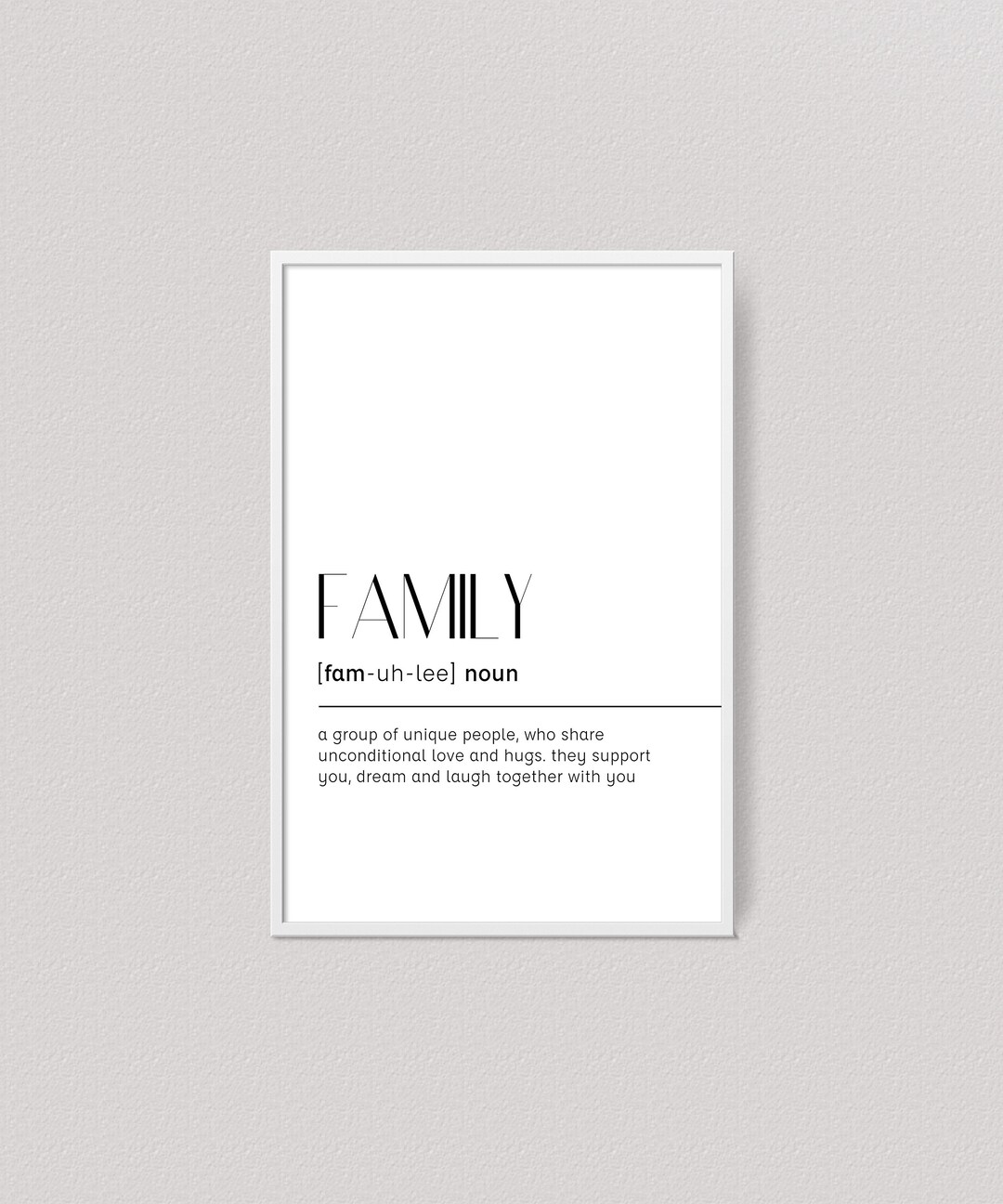 Definition Family Word Print, Printable Family Quote, Funny Family ...