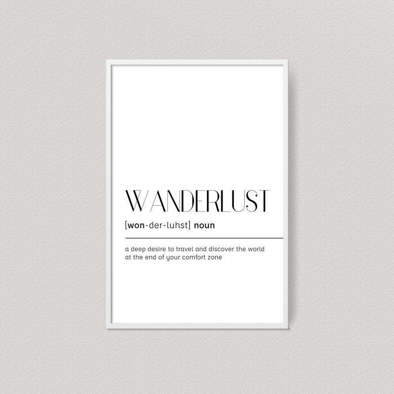Wanderlust Poster - Etsy