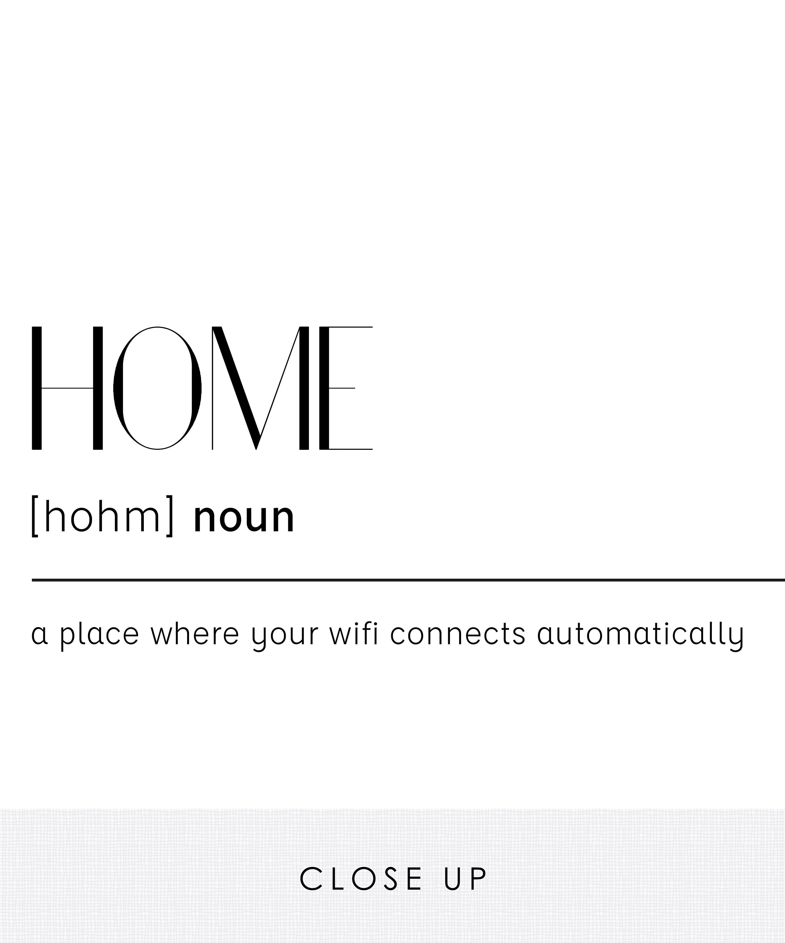 Home Definition Sign Print, Printable Funny Home Quote, Digital Home ...