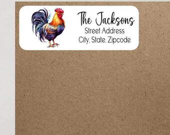 Chicken Address Labels | Personalized Return Address Labels, Chicken ...