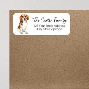 Beagle Dog Puppy Animals Pets Pet Return Address Labels Personalized ...