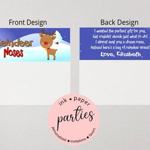 Christmas Holiday "reindeer Noses" Party Favors Favor Favors Bag Bags ...