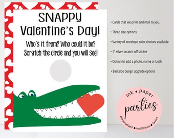 Alligator Valentine Cards - Etsy