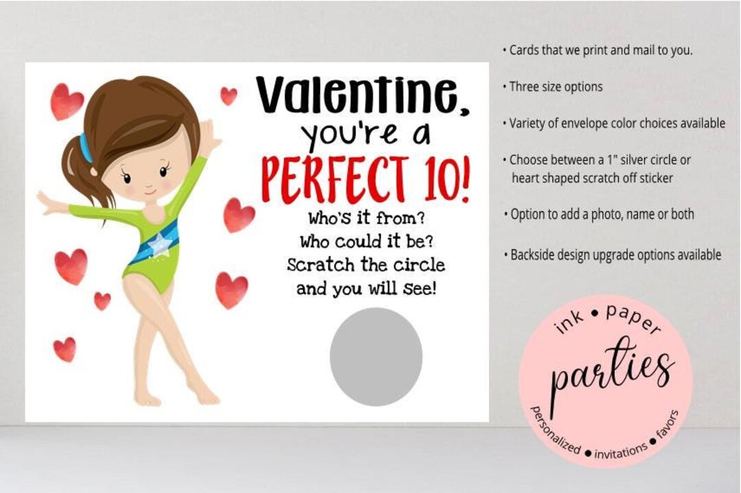 Gymnastics, Gymnast Valentine's Day Cards Classroom School Valentines ...