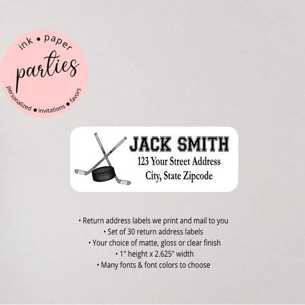 Personalized Labels for Hockey Sticks - Etsy