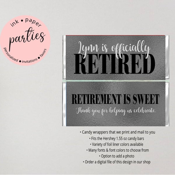 Retirement Candy Board - Etsy