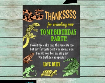 Reptile Thank You - Etsy