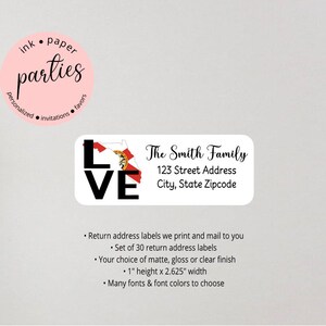 Florida State Return Address Labels Personalized Custom We Print and ...