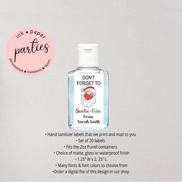 Santatizer - Etsy