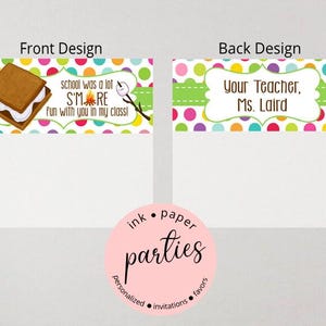 S'mores Smore S'more End of School Year Summer Party Favors Favor ...