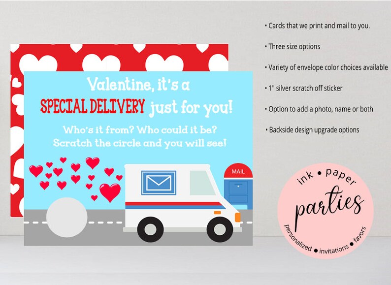 Mail Post Office Delivery Truck Valentine's Day Kids - Etsy