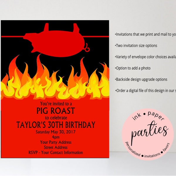Pig Roast Invitation - Etsy