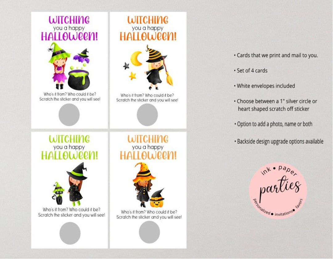 Halloween Cards - Halloween Kid Card - Classroom School Halloween Tag ...