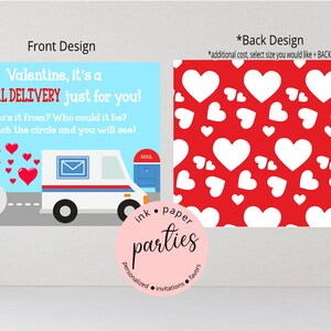 Mail Post Office Delivery Truck Valentine Card Valentine's Day Cards ...