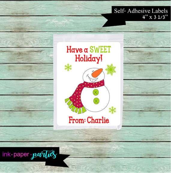 Christmas Holiday Snowman Hot Chocolate Cocoa Labels Birthday - Etsy