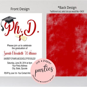 Ph.d. College School Doctor Philosophy Doctorate Graduation Party ...