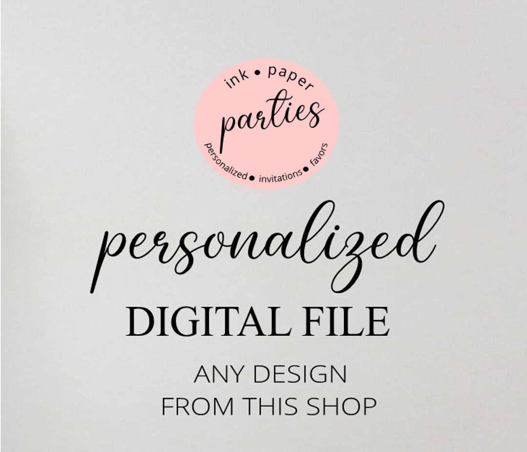 Digital File ~ for Any Design Available in My Shop - Etsy