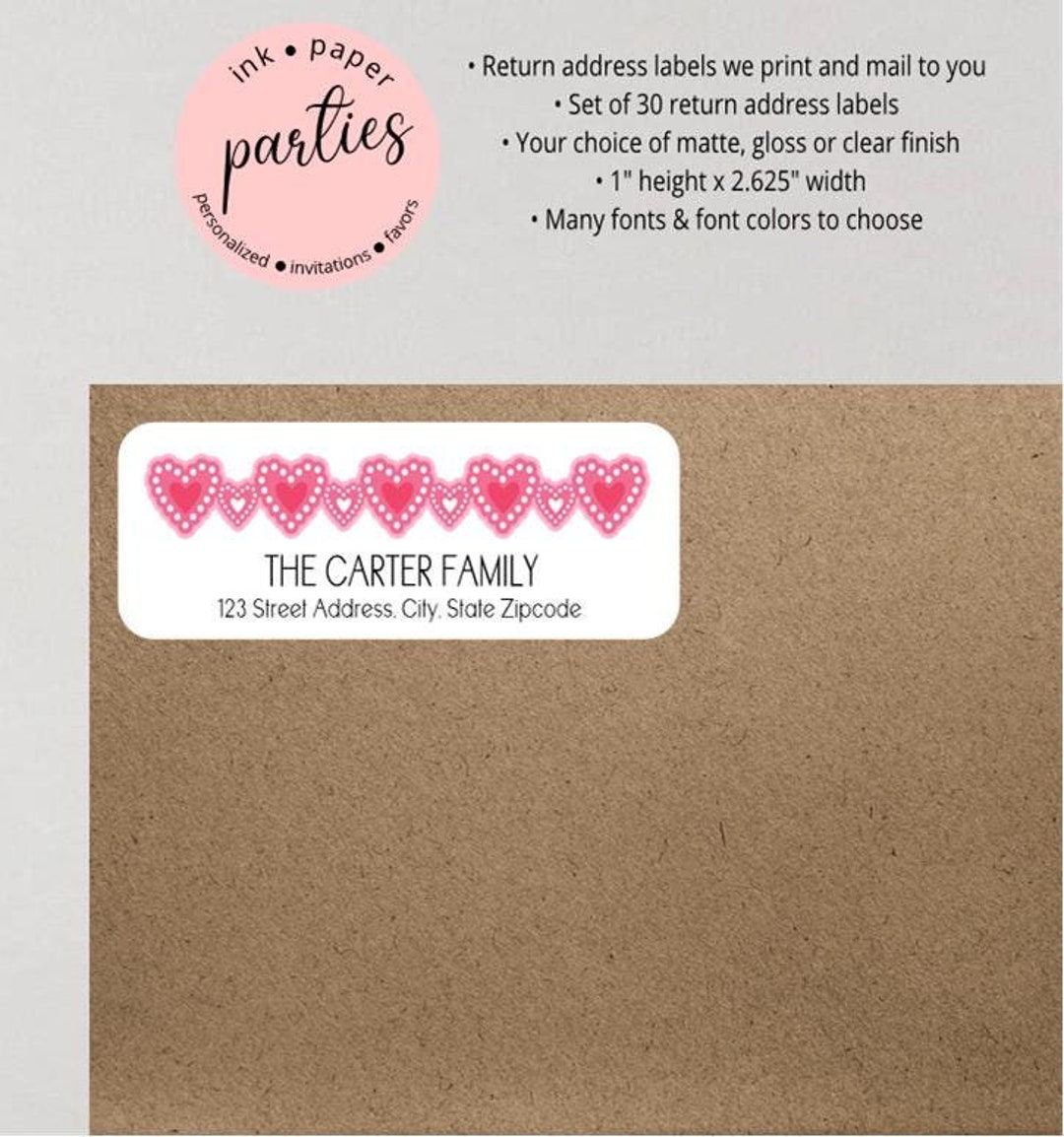 Love, Heart - Wedding, Shower, Valentine, Valentine's Day - Return ...