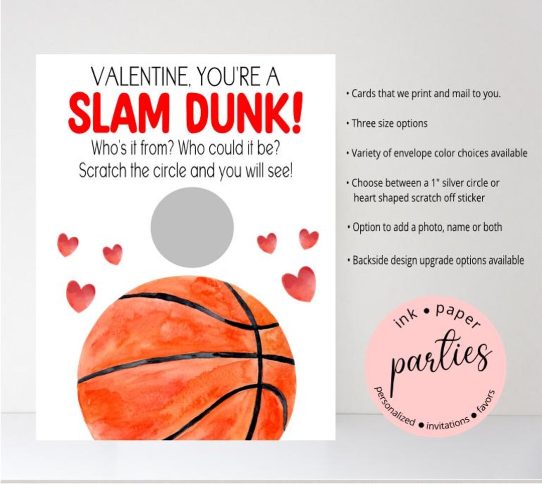 Basketball, Sports Valentine's Day Cards Classroom School Valentines ...