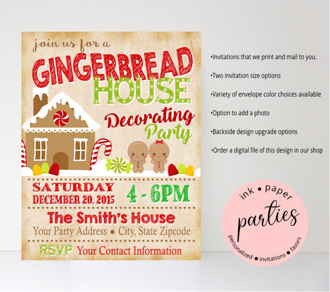 Holiday Christmas Gingerbread Man House Decorating Cookie - Etsy