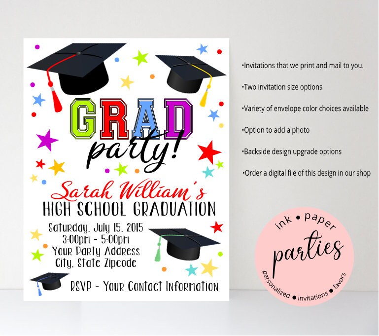 Free Printable High School Graduation Party Invitations
