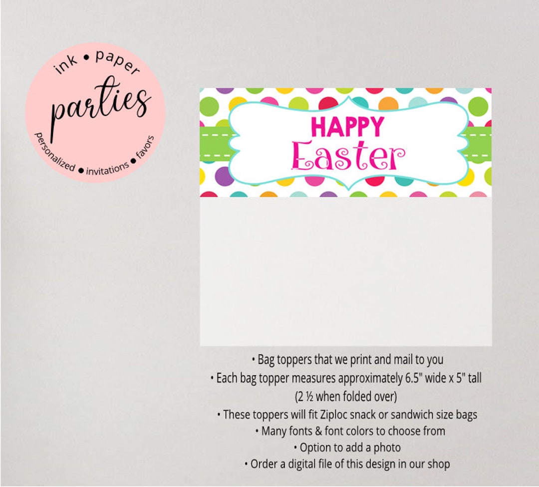 Easter Egg Hunt Kids Candy Goody Party Goody Goodie Favor Treat Bag ...