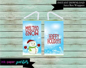 Snowman Juice Box | Etsy