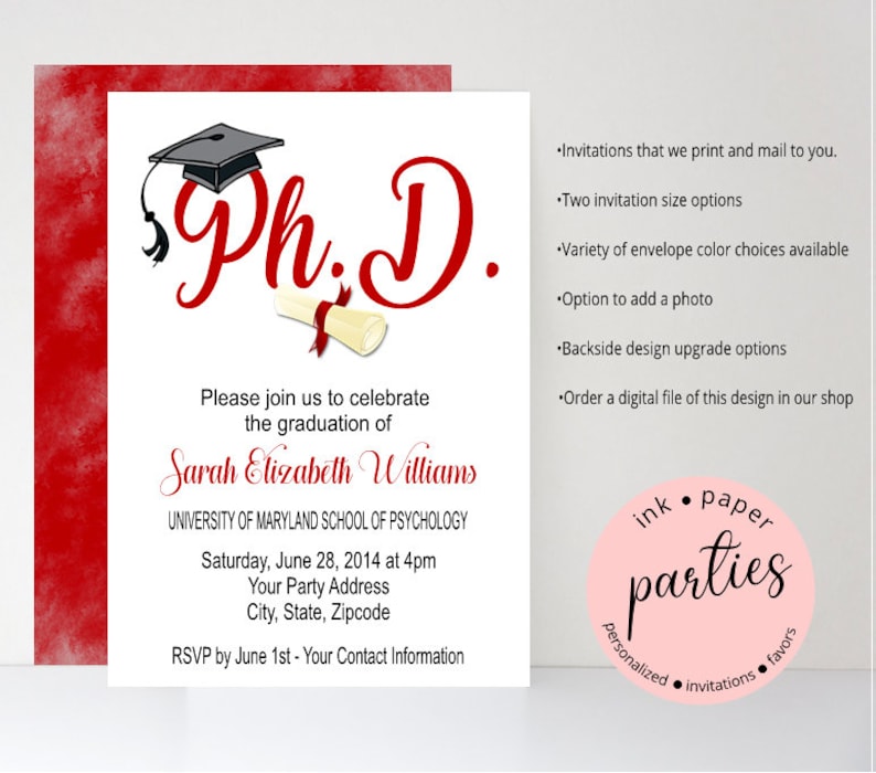 Ph.d. College School Doctor Philosophy Doctorate Graduation - Etsy