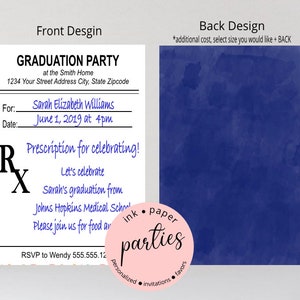 Graduation Graduate Prescription Doctor Nurse Pharmacist - Etsy