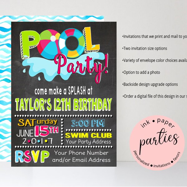 Party Chalkboard - Etsy