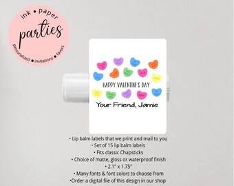 Personalized. Valentine's Day. Lip Balm - Etsy