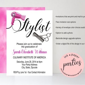 Cosmetology Cosmetologist Hair Stylist Hairdresser School Graduation ...