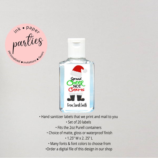 Santatizer - Etsy