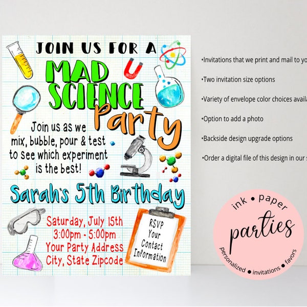 Mad Scientist Party - Etsy