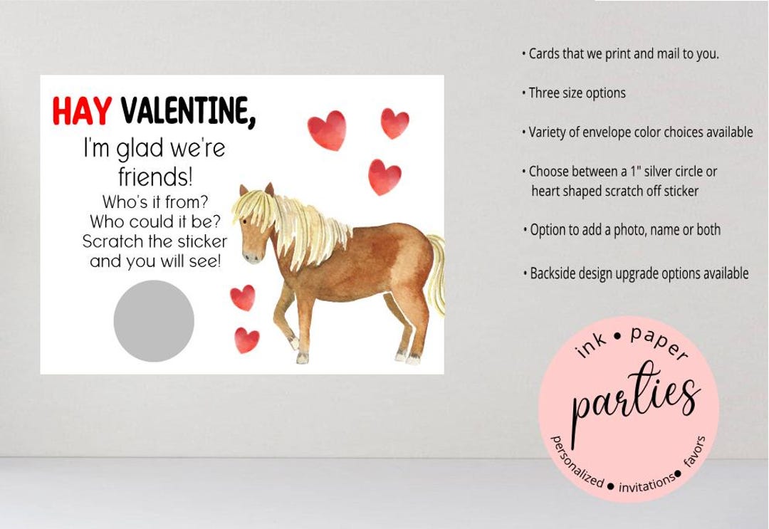Horse Valentines Card - Horse Valentine's Day Cards - Pony Kids ...