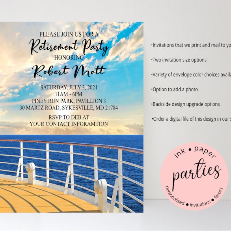 Cruise Party Invitations - Etsy