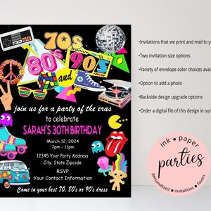 80's70's 90's Groovy Eras Hip Hop Old School Rap Retro Birthday Party ...