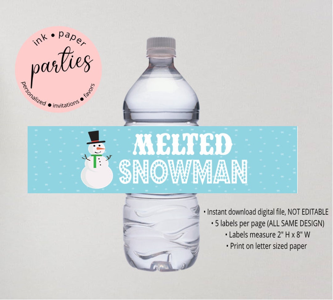 Instant Download DIY Digital File Snowman Melted Snow Christmas Holiday ...